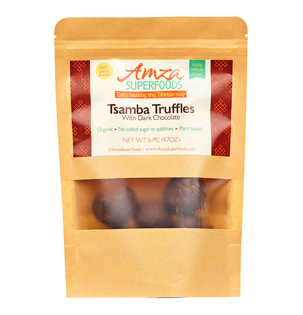 Purple Barley Tsamba Bites with Dark Chocolate & Cacao Nibs – Amza ...
