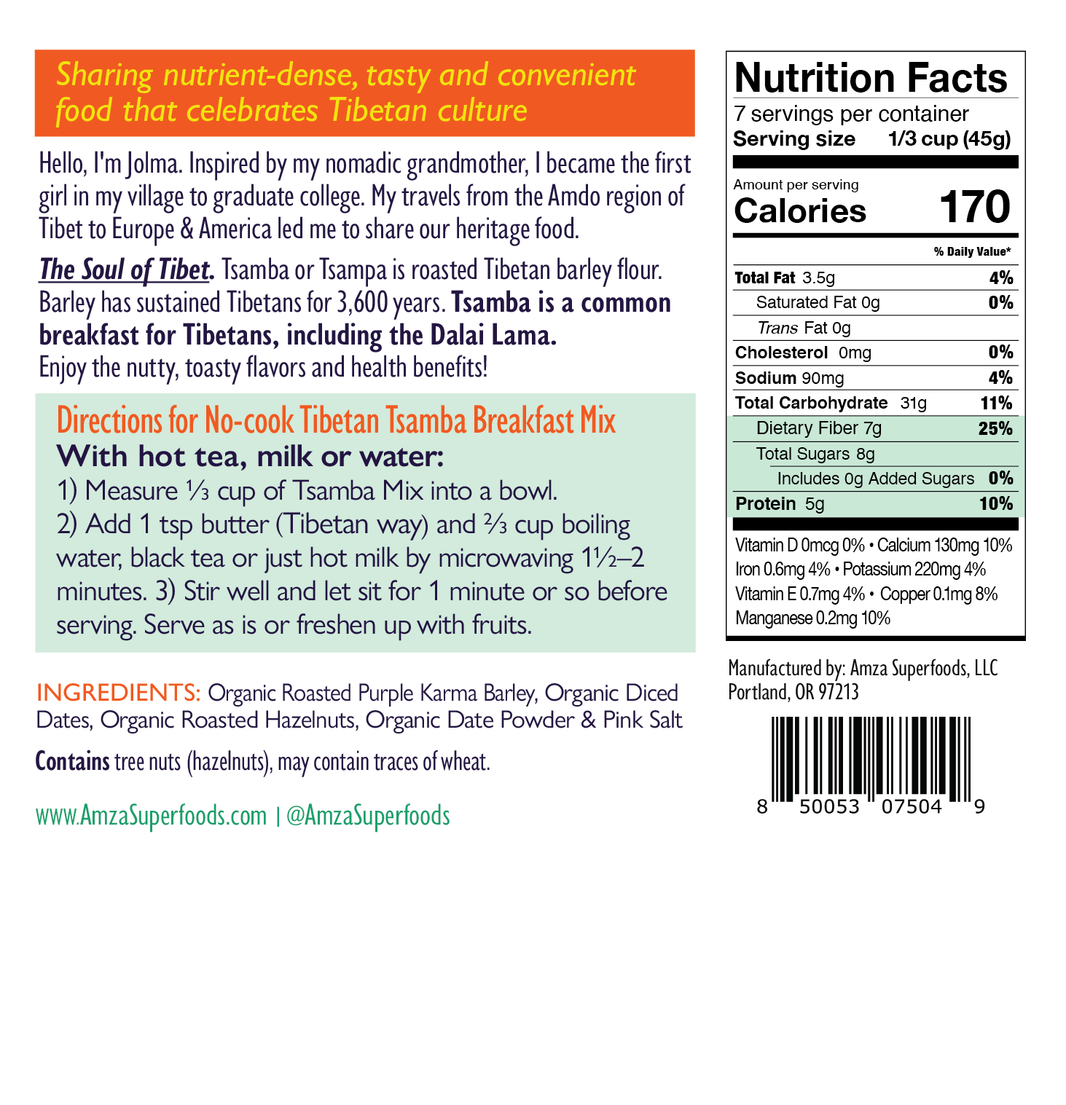 Tibetan Tsamba (Tsampa) Products – tagged "Tsamba" – Amza Superfoods
